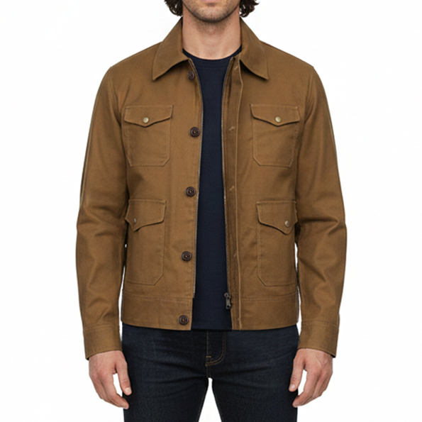 John Dutton Yellowstone Season 2 Brown Cotton Jacket